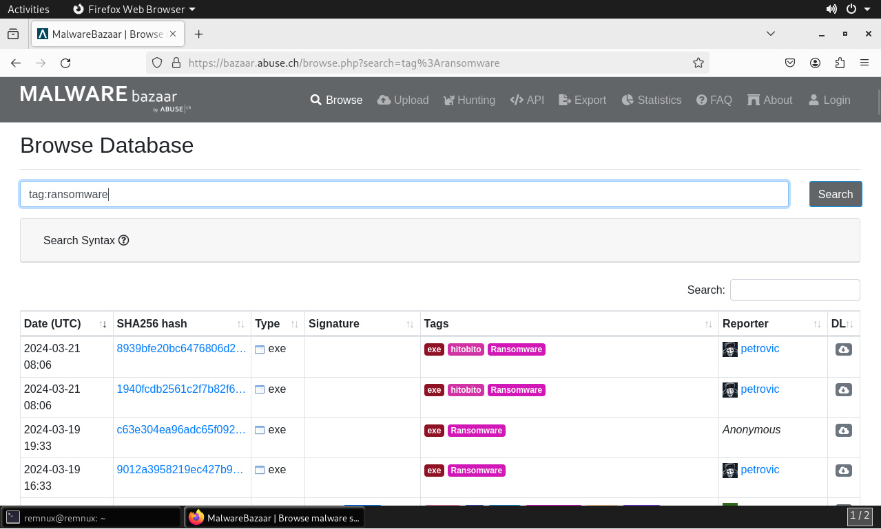 Descargar Muestras de Malware desde MalwareBazaar | Alonso Caballero / ReYDeS