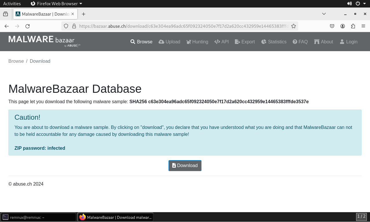 Descargar Muestras de Malware desde MalwareBazaar | Alonso Caballero / ReYDeS