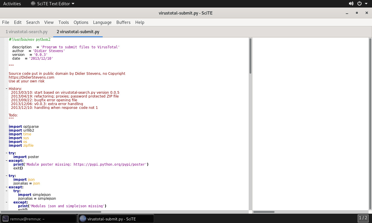 SciTE | Alonso Caballero / ReYDeS
